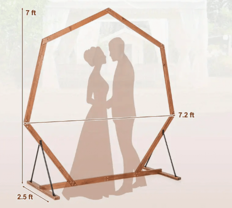 Hexagon Arch/Backdrop - Inflatable Jump Rentals Fredericksburg VA